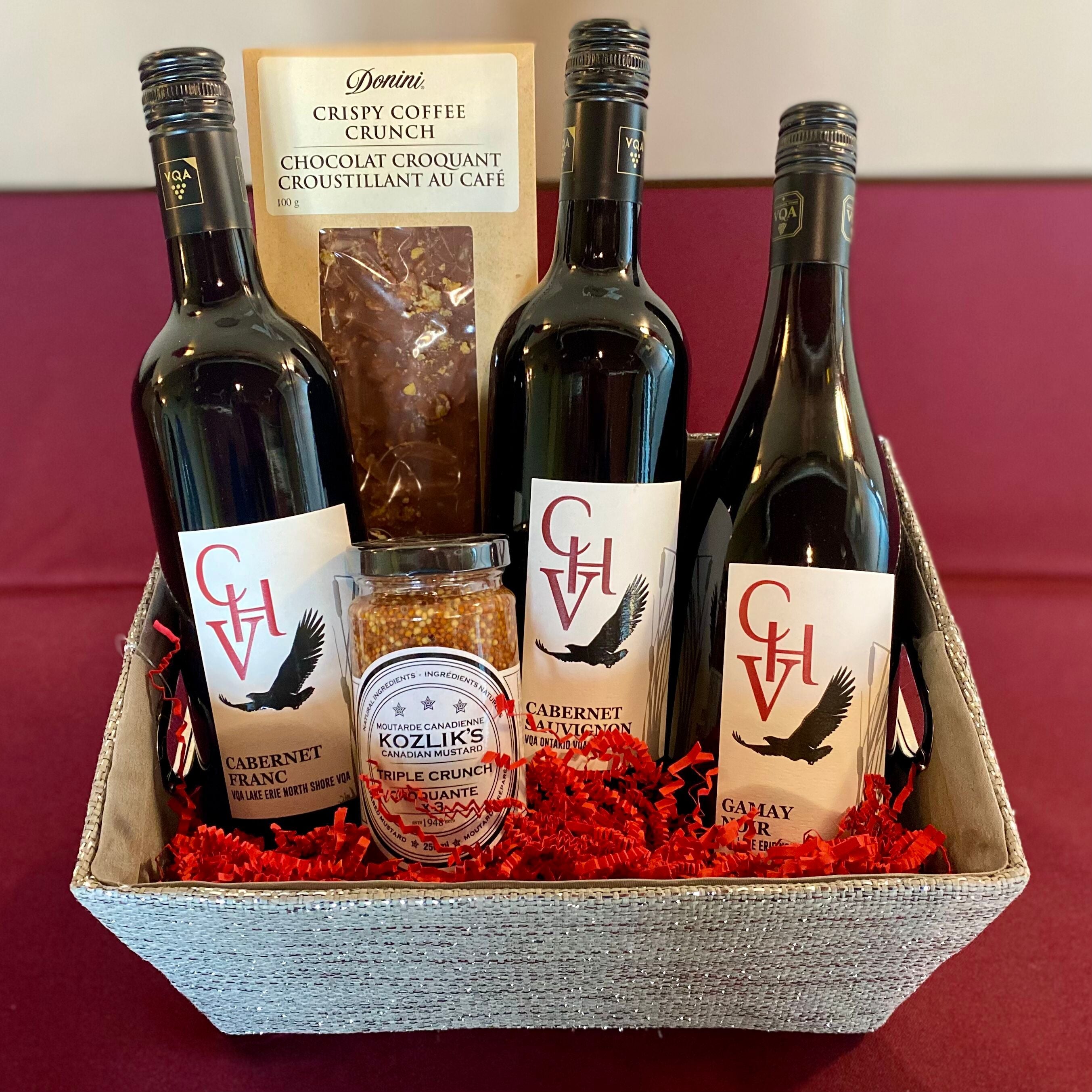 Red Elegance Gift Basket – Cooper's Hawk Vineyards